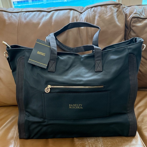 Badgley Mischka | Bags | Badgley Mischka 2 Weekender Tote Travel ...